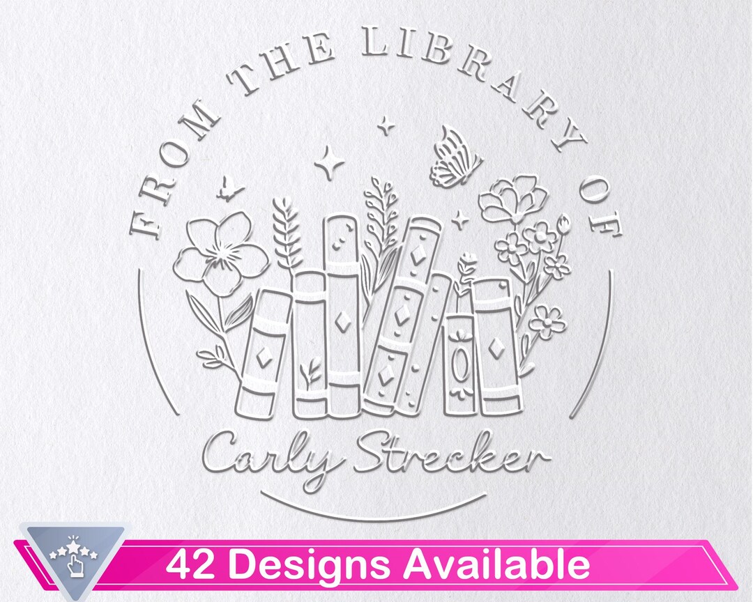 Book Embosser Personalized /custom Book Stamp/library Embosser Stamp ...