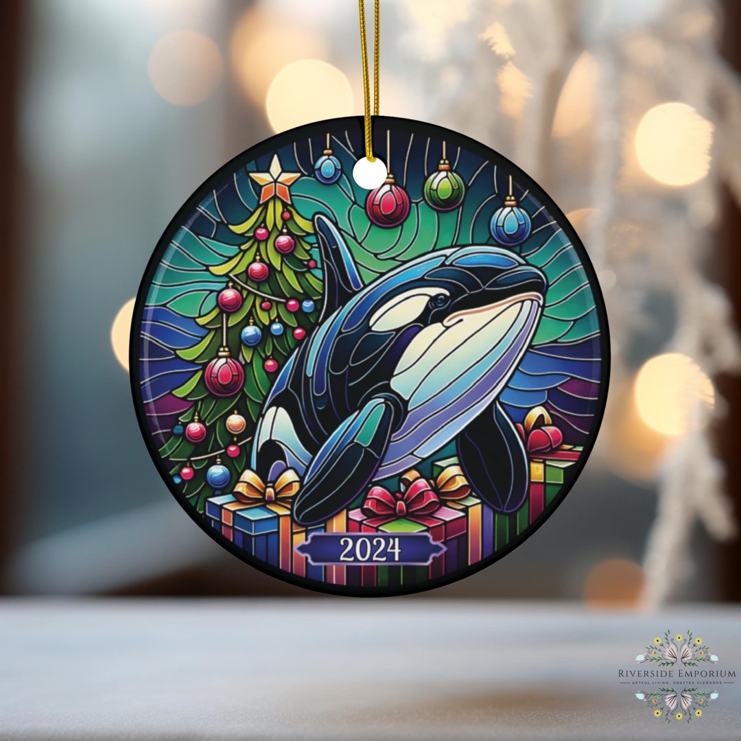 Orca Ornament| 2024 Christmas Ornament| Orca Christmas Ornament ...