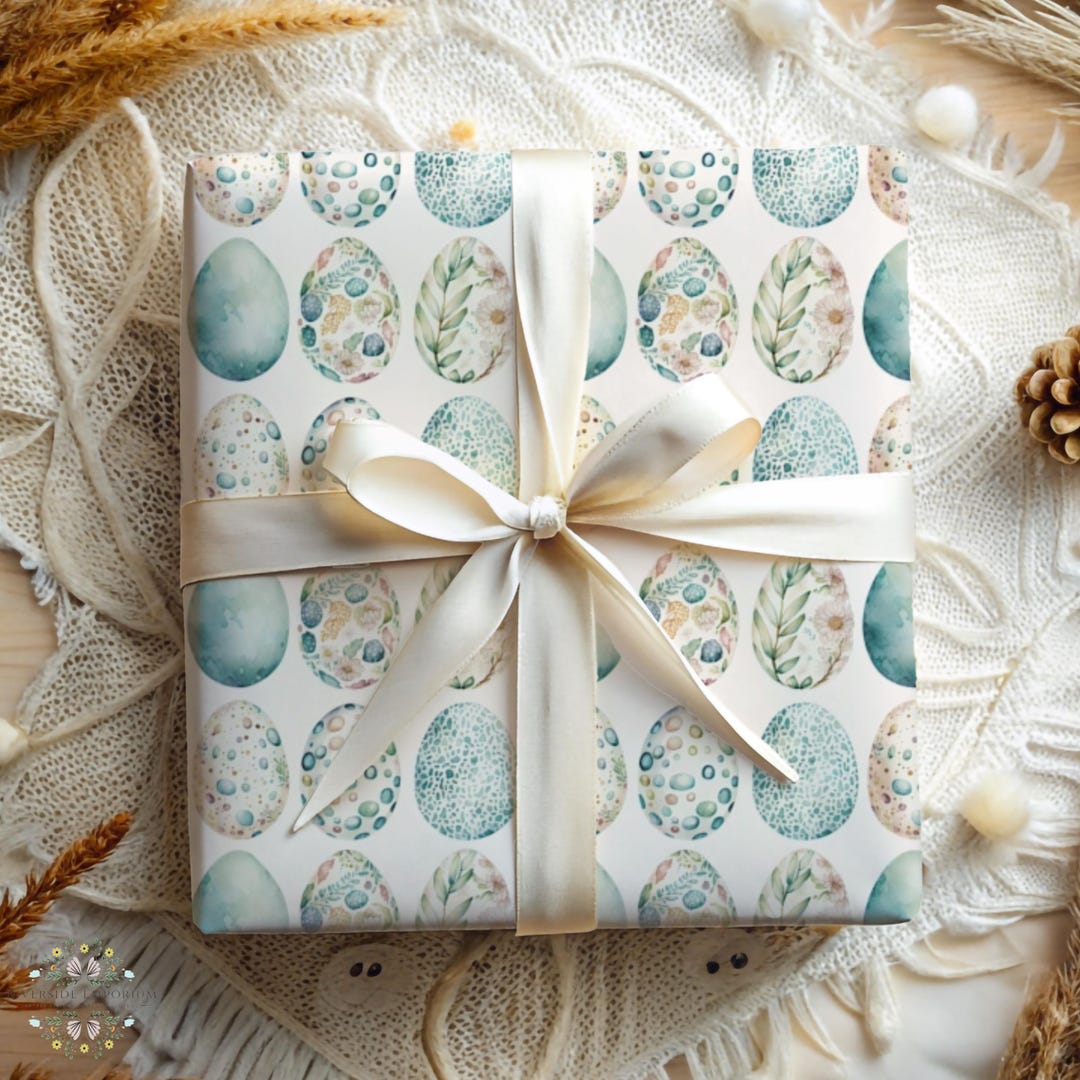 Easter Wrapping Paper, Easter Egg Gift Wrap, Gift Wrapping Paper Roll ...