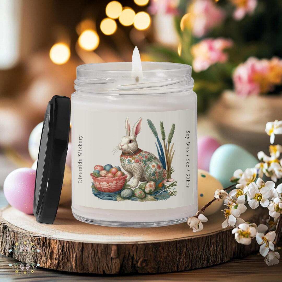 Easter Bunny Candle, Easter Candle, Spring Candle, Happy Easter, Non ...