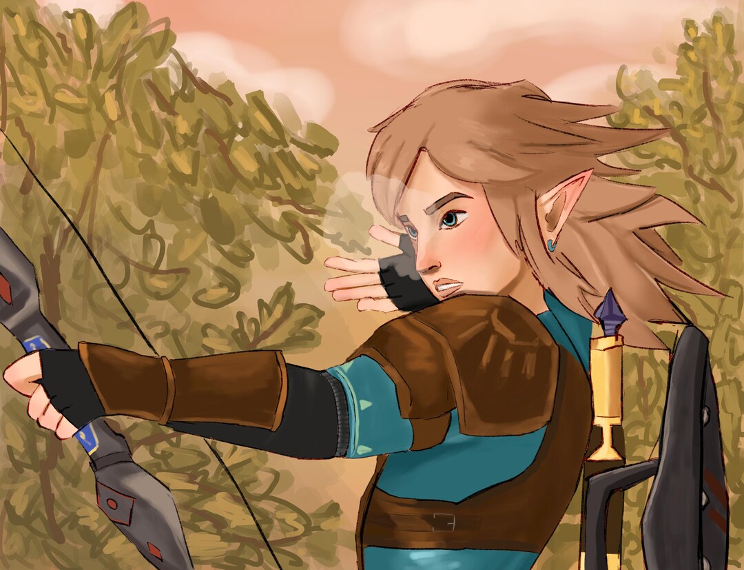 Link Art Print| Legends of Zelda Print - Etsy