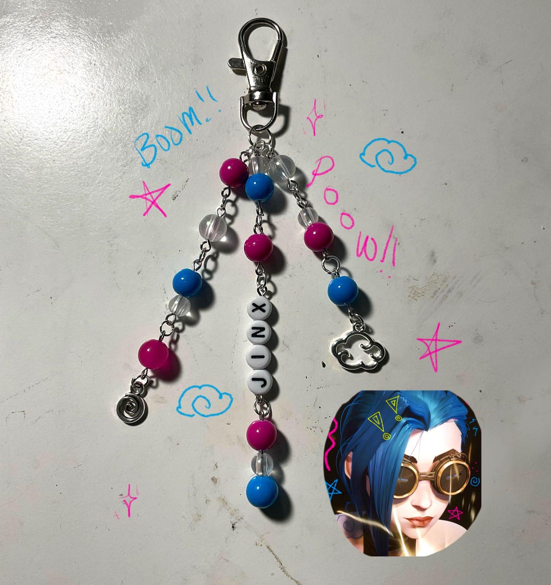Arcane Jinx Keychain: Handmade Beaded Bag Charm - Etsy