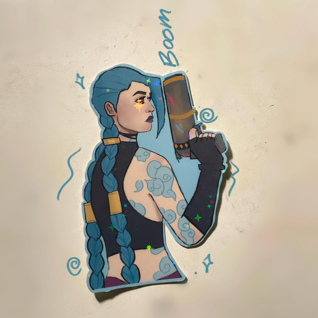 Jinx Arcane Sticker: Glossy Waterproof Vinyl Decal - Etsy