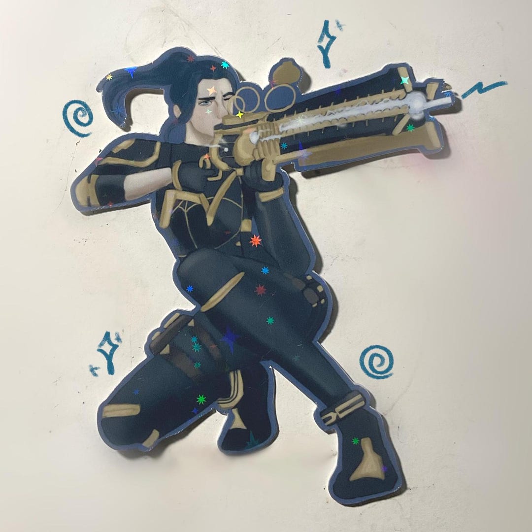 Caitlyn Kiramman Sticker| Arcane Sticker - Etsy