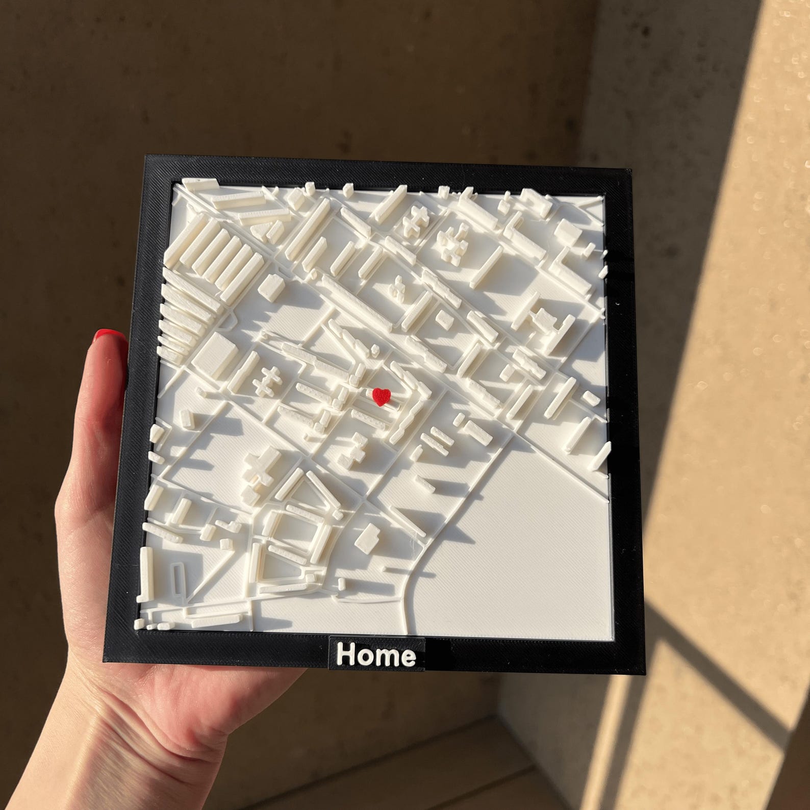 Custom 3D Map, Personalized Gift, Wedding Anniversary Gift, 3D Location ...