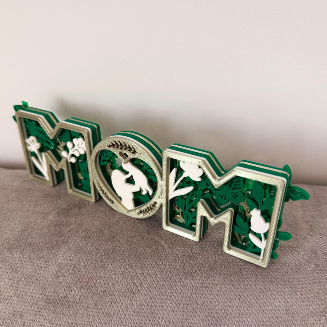 STL Mothers Day, 3D Printed File, Gift for Mother, MOM Letter - Etsy