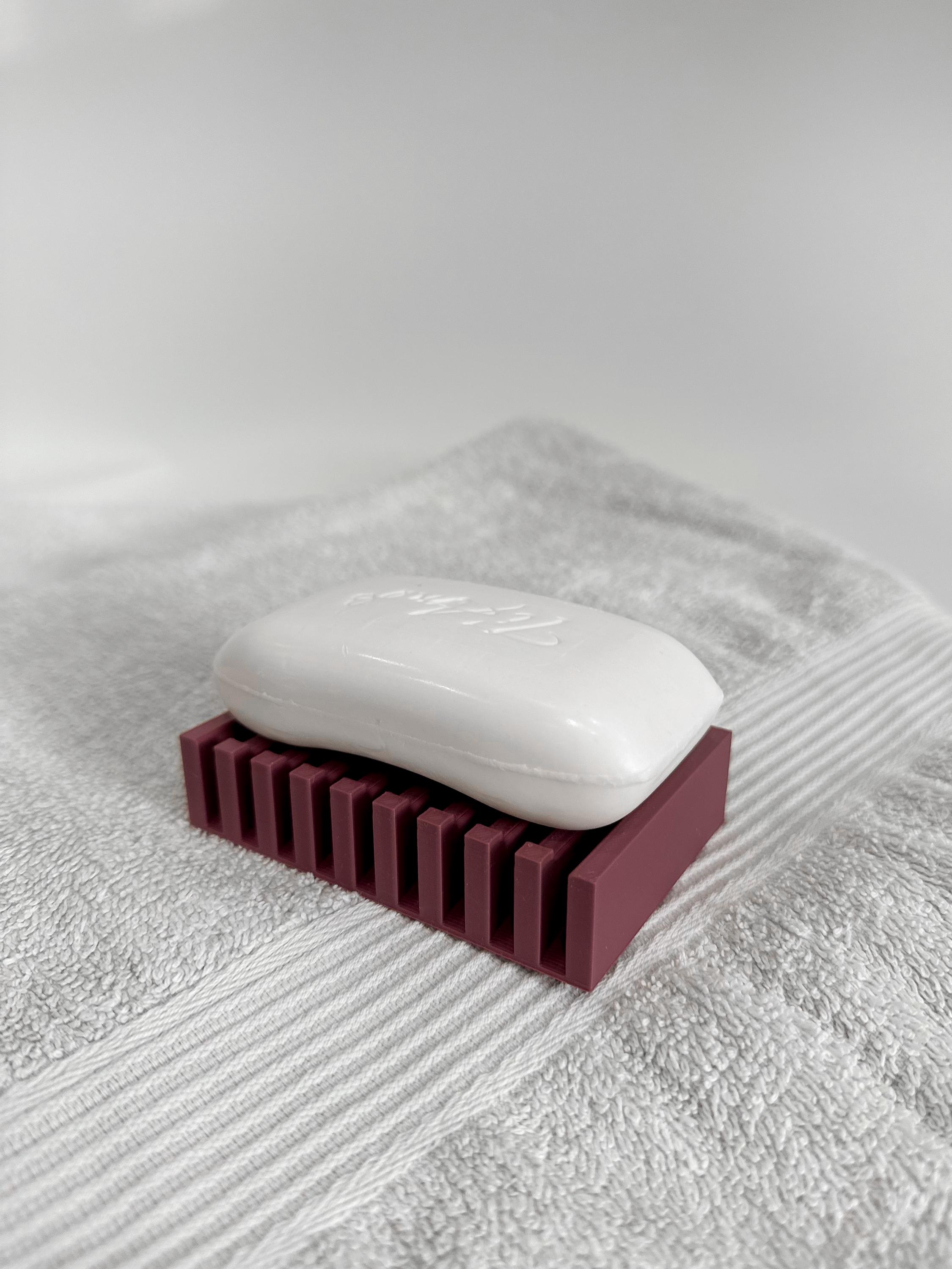 Soap Dish 3D Printed Soap Plate Bathroom Tray Burgundy Plastic Dish - Etsy