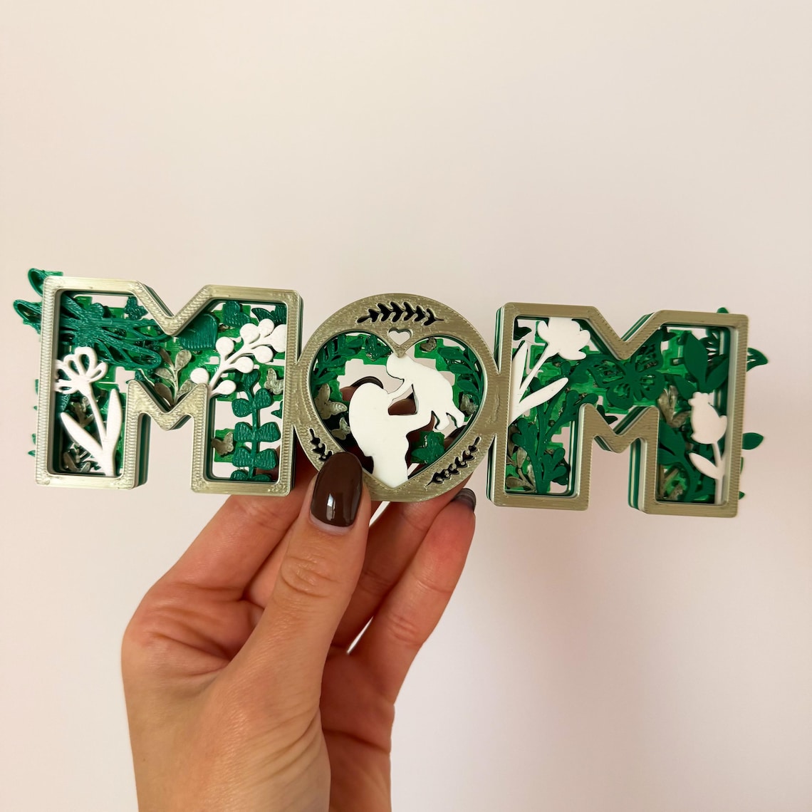 STL Mothers Day, 3D Printed File, Gift for Mother, MOM Letter - Etsy
