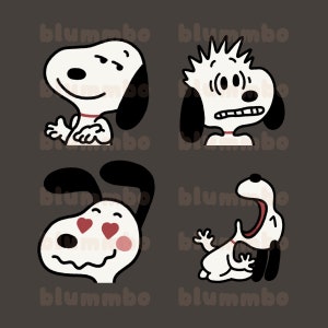 Cute Snoopy Emote Set for Twitch, Discord, and More Instant Digital ...