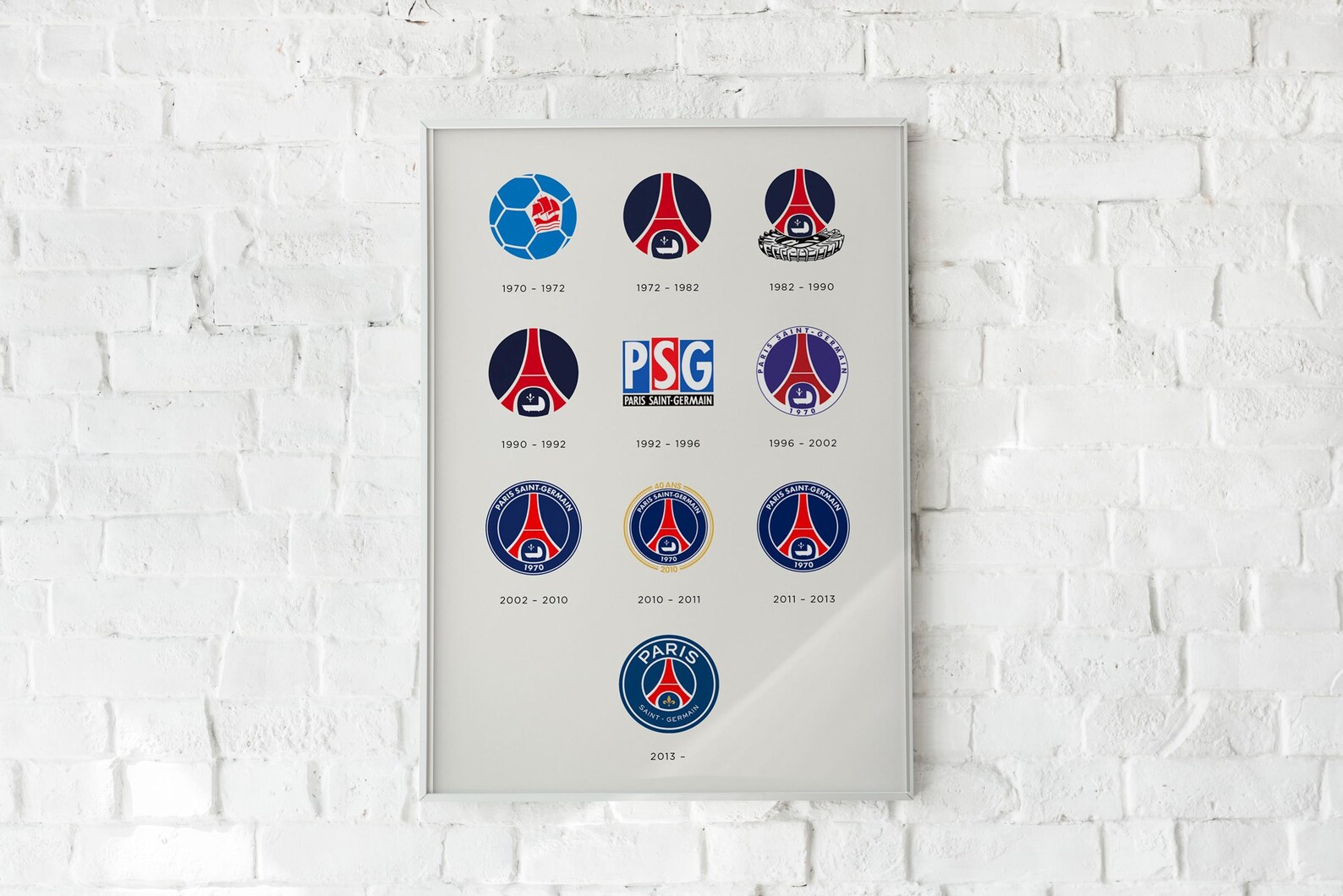 Paris Saint Germain Poster, Psg Logo Poster, PSG Wall Art, Football ...