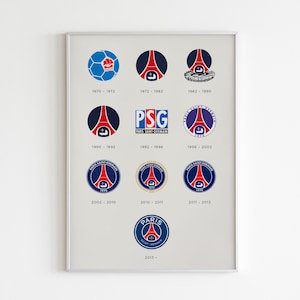 Paris Saint Germain Poster, Psg Logo Poster, PSG Wall Art, Football ...