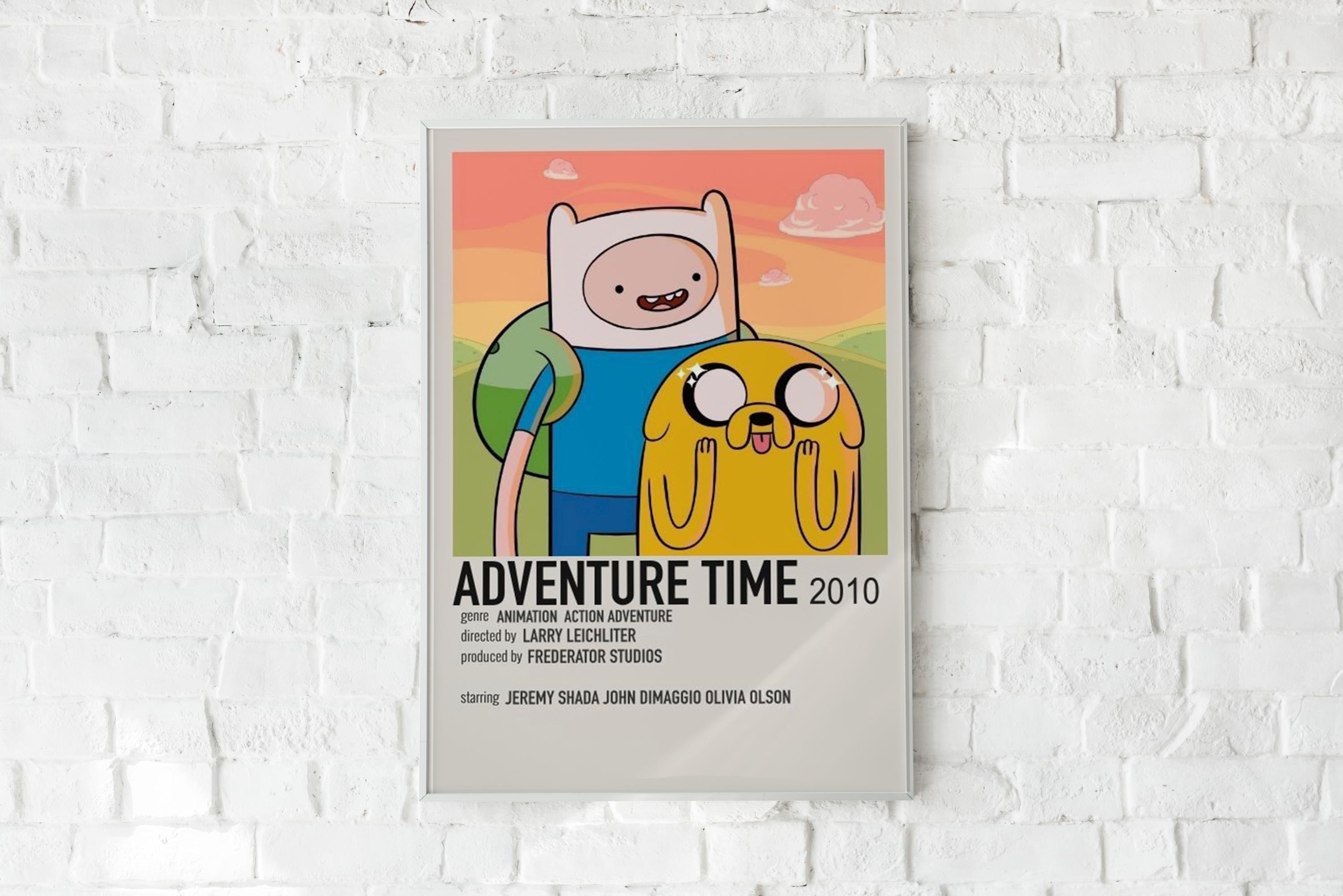 Adventure Time Poster, Adventure Time Wall Art, Animated TV Show Wall ...