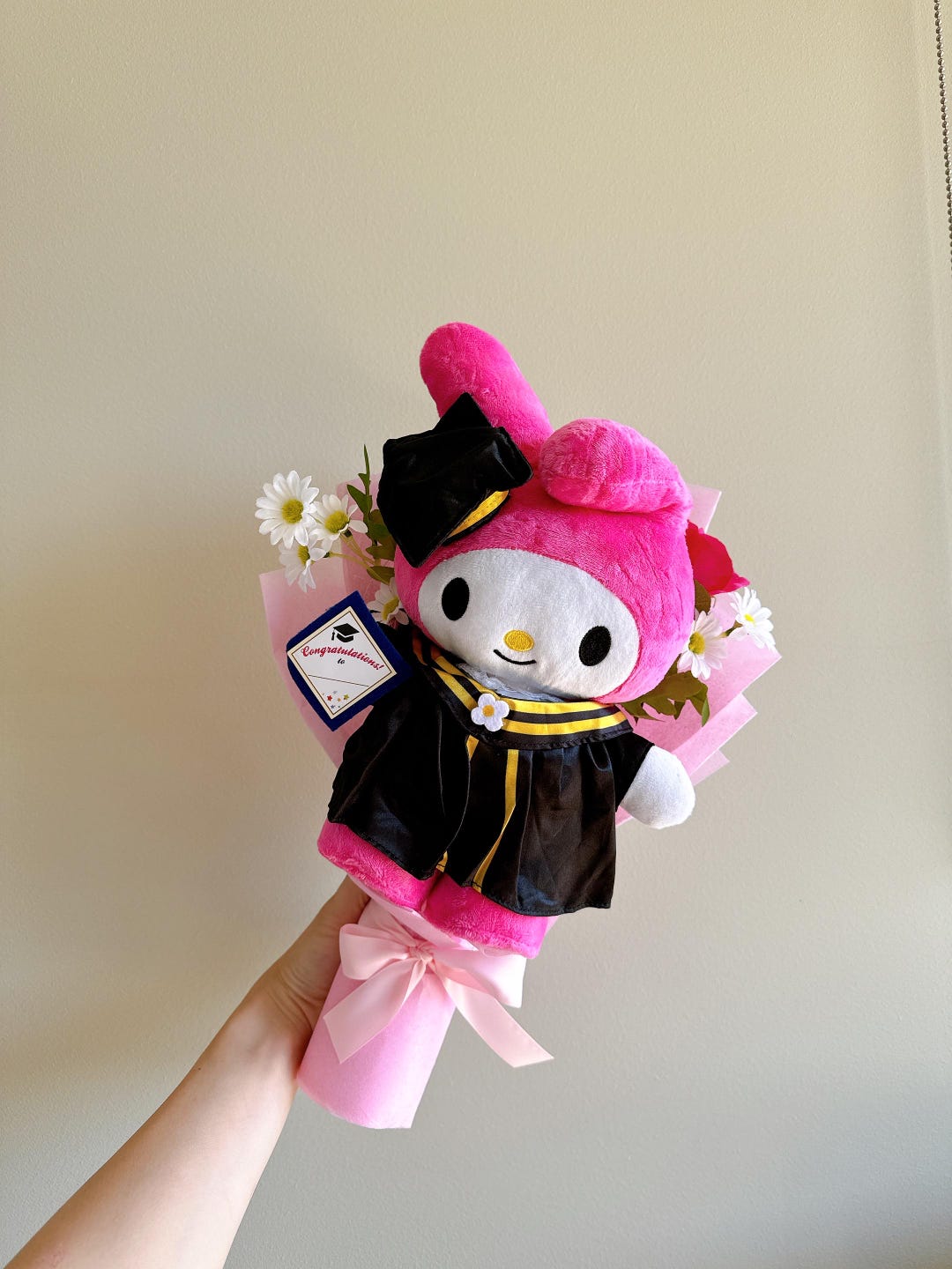 My Melody Graduation Plush Toy Bouquet - Etsy