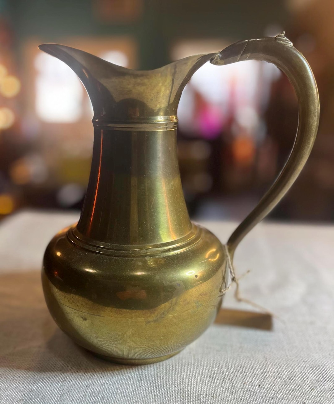 Vintage Brass Pitcher Made in India - Etsy