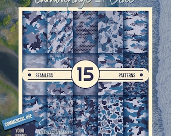 Value Pack Green Camouflage Design, Seamless Digital Patterns Use for ...
