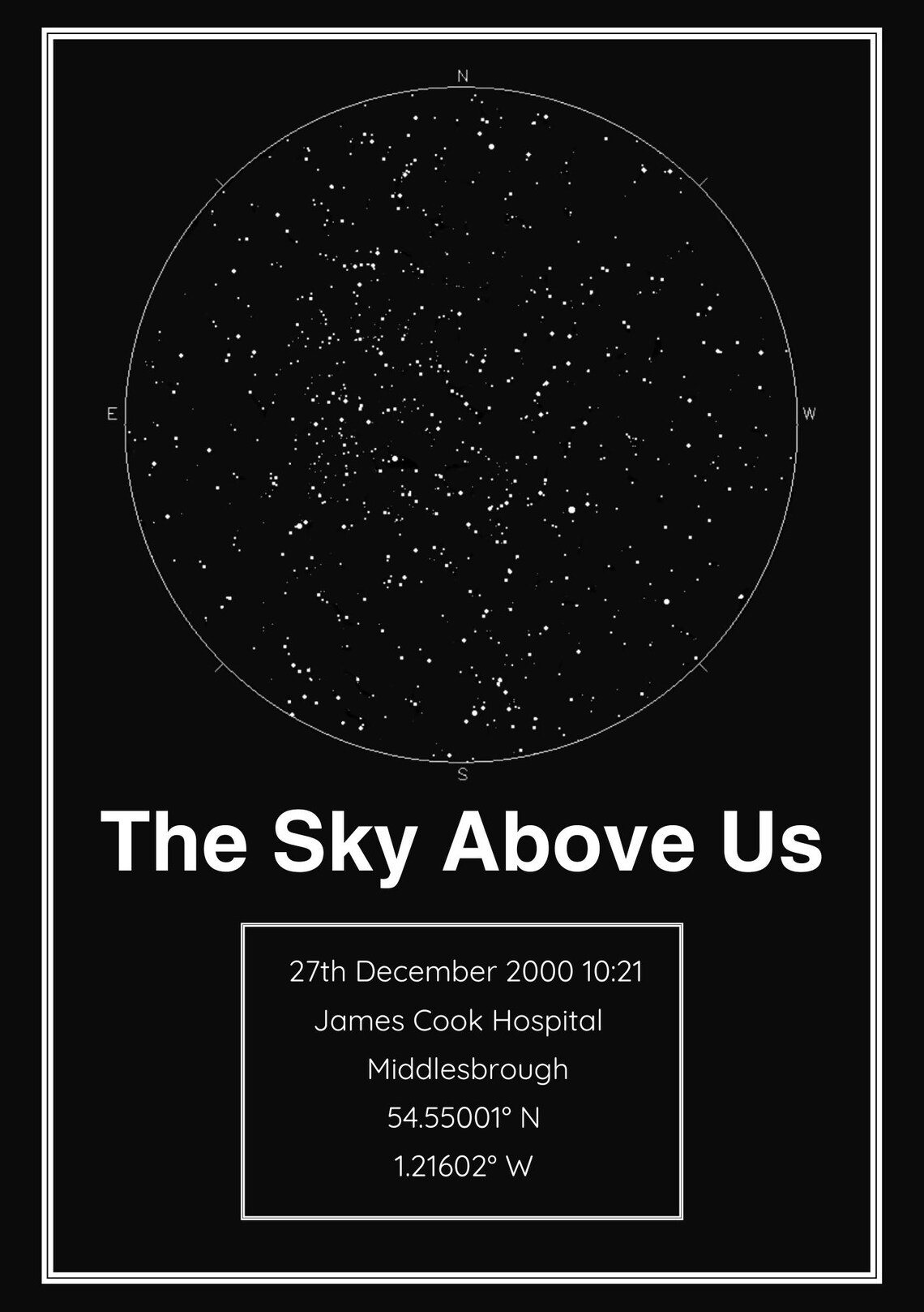 PERSONALISED Star Map DIGITAL DOWNLOAD - Gift for Loved Ones - Mark ...