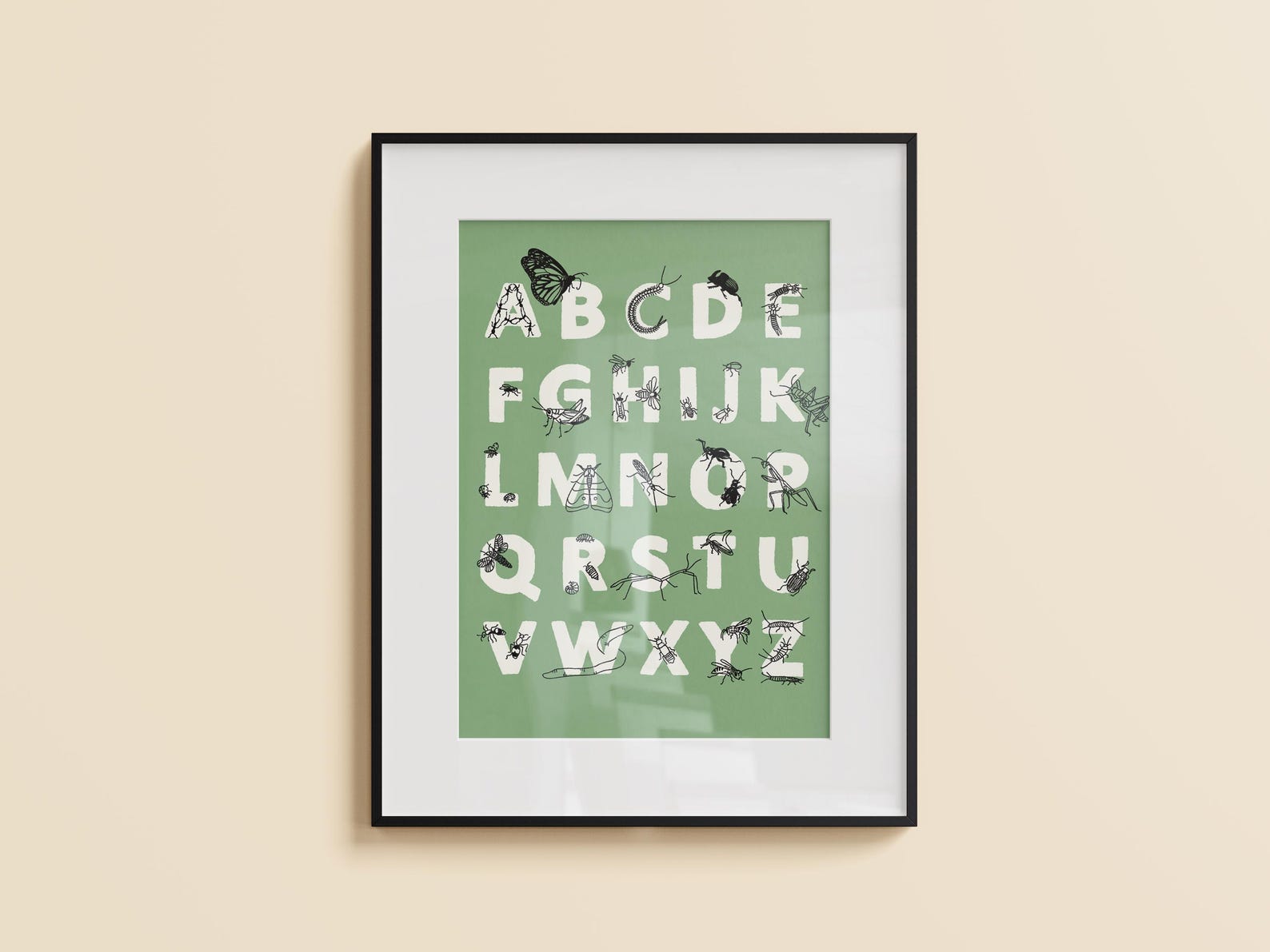 Insect Alphabet Wall Art | Boy Nursery Art | Girl Nursery Art | Play ...