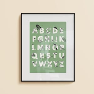 Insect Alphabet Wall Art | Boy Nursery Art | Girl Nursery Art | Play ...