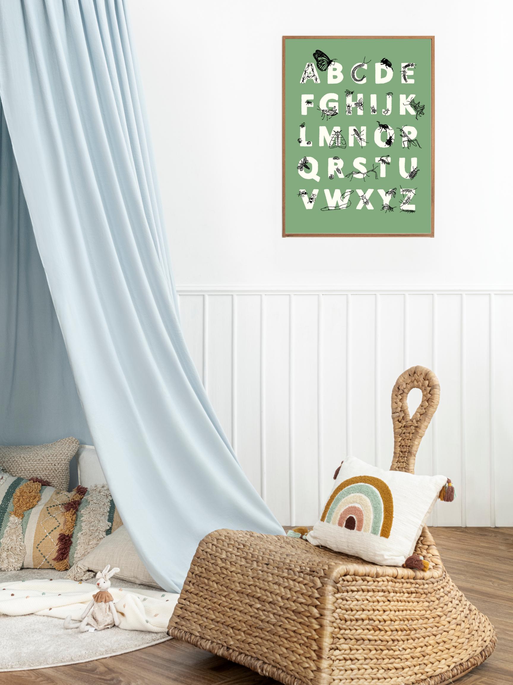 Insect Alphabet Wall Art | Boy Nursery Art | Girl Nursery Art | Play ...