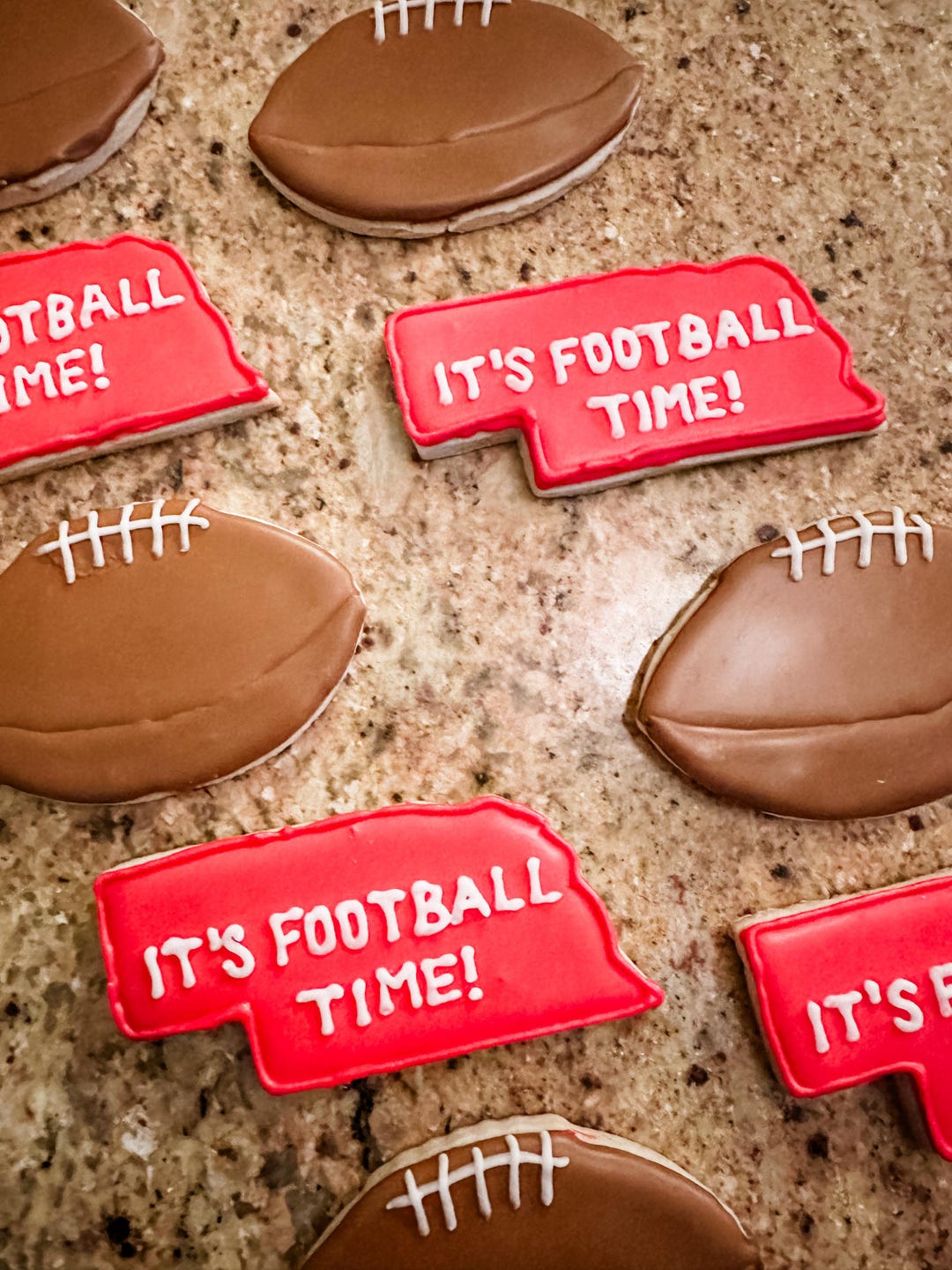 Custom Football Sugar Cookies - Etsy