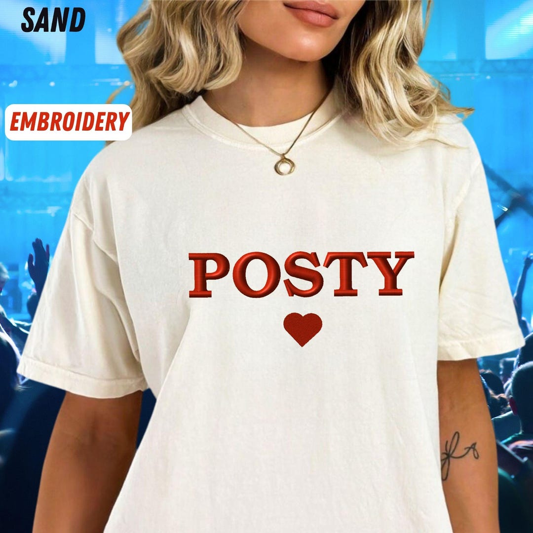 Embroidered Comfort Colors Vintage Post Malone Shirt, Malone Rap Music ...