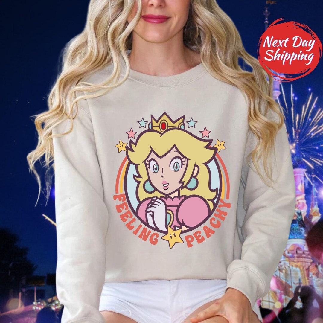 Princess Peach Mario Sweatshirt, Its Peach Time Hoodie, Super Mario ...