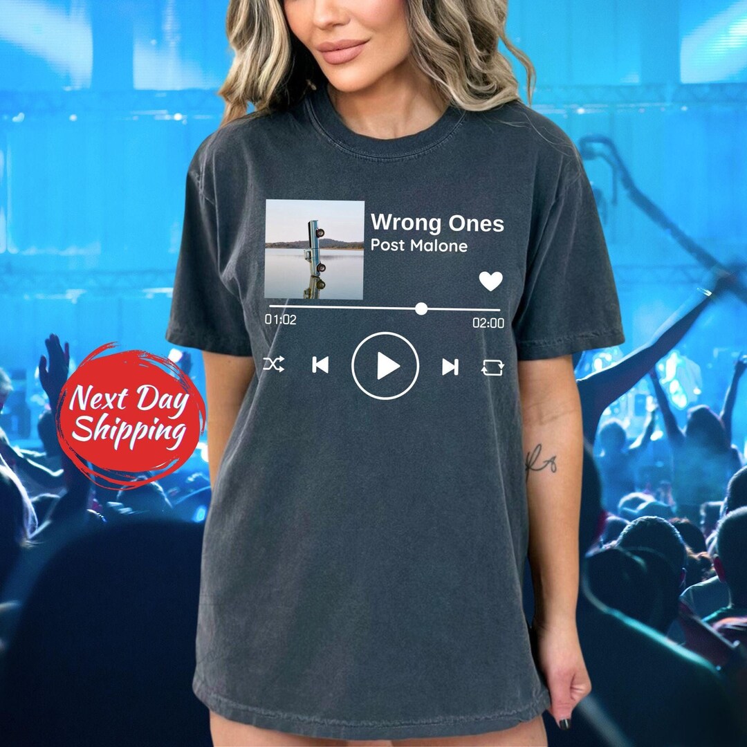 Comfort Colors Post Malone Custom Song Name Shirt Gift for Birthday ...