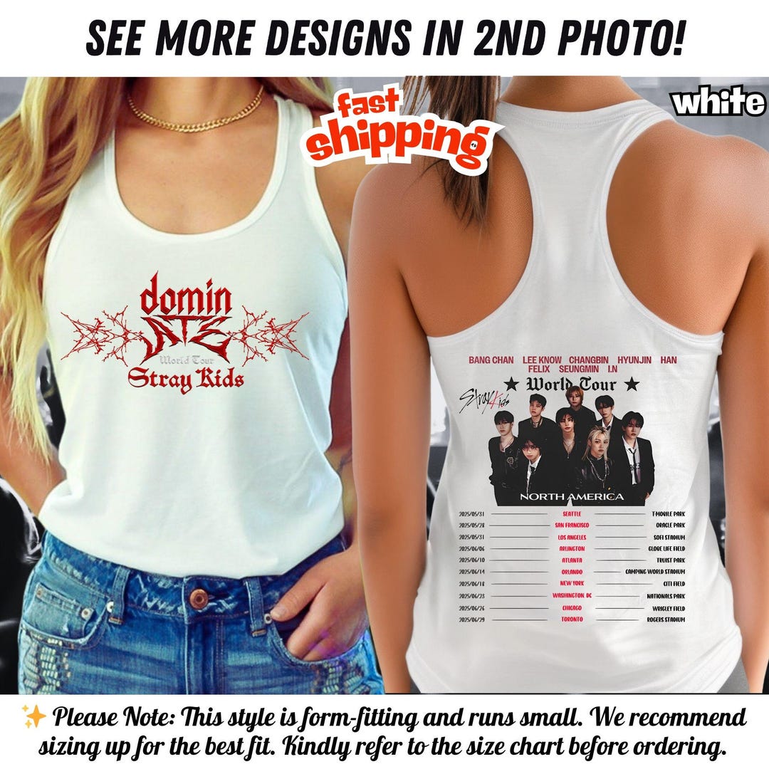 Retro Stray Kids ATE Album Graphic Tank Top, Stray Kids Chkchkboom Tank ...