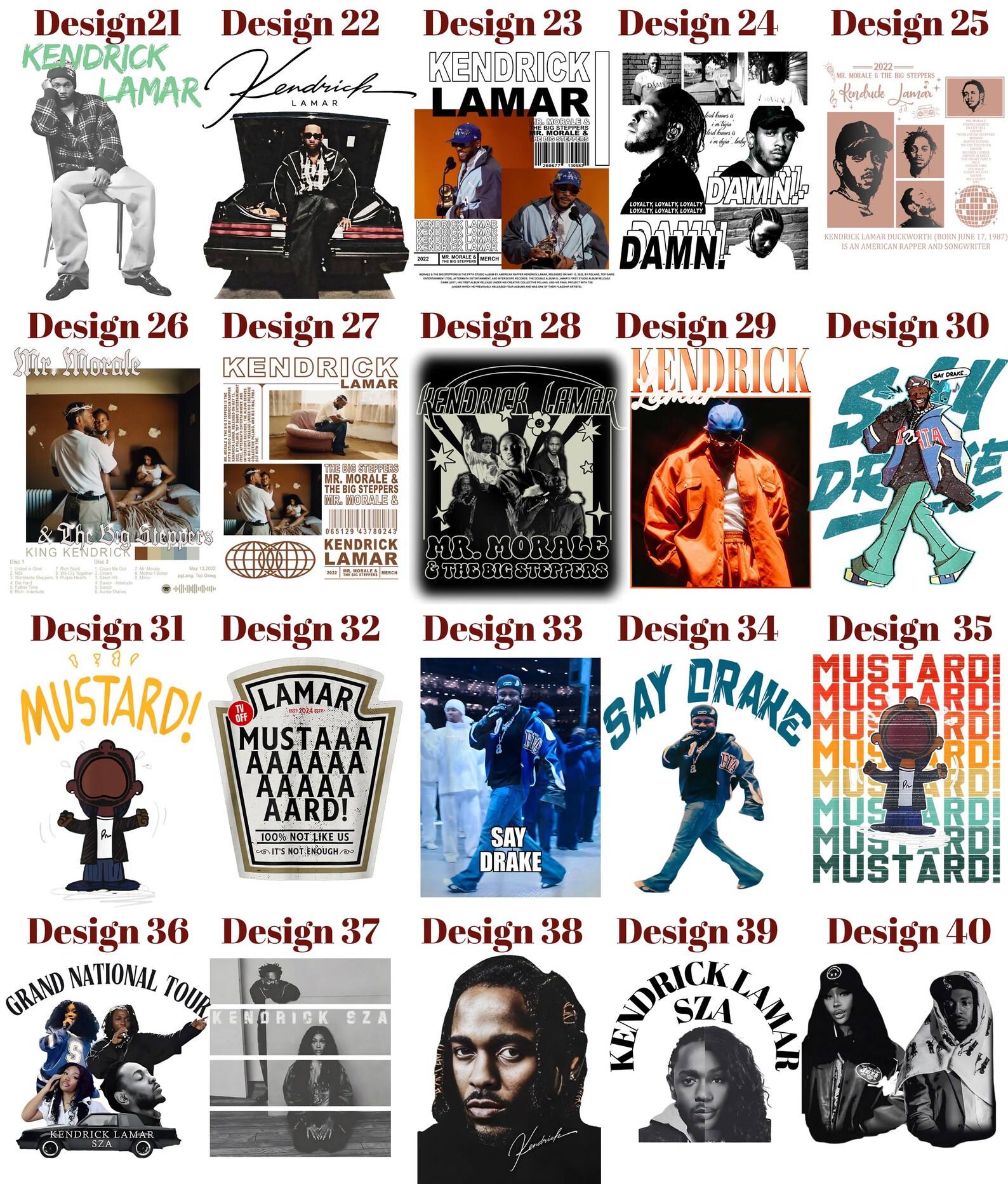 SZA & Kendrick Lamar 2025 Tour Shirt | Grand National Tour Merch | SZA ...