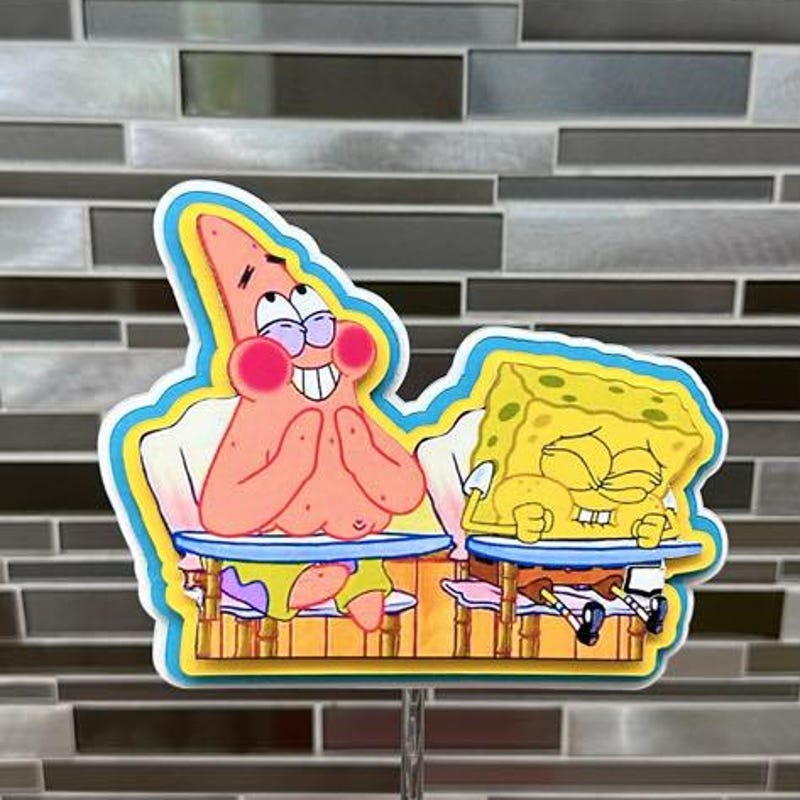 Spongebob Cake Topper - Etsy