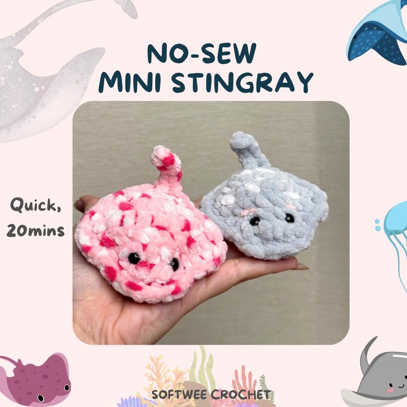 NO-SEW Mini Stingray - Pattern [PDF] - Etsy