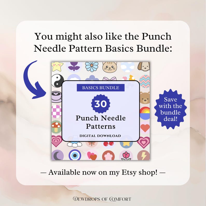 Dalgona Punch Needle Pattern, Korean Sugar Candy Shapes Mug Rug ...