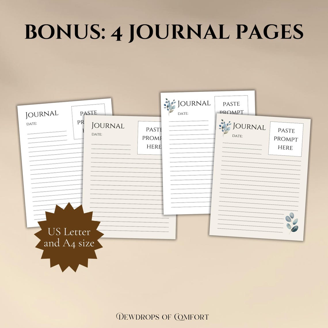 Self Discovery Journal Prompt Cards, Printable Journaling Prompt Cards ...