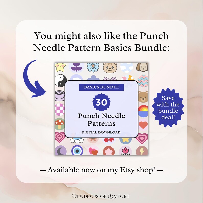 Book Stack Punch Needle Pattern, Novel Pile Mug Rug Template, Bookish ...