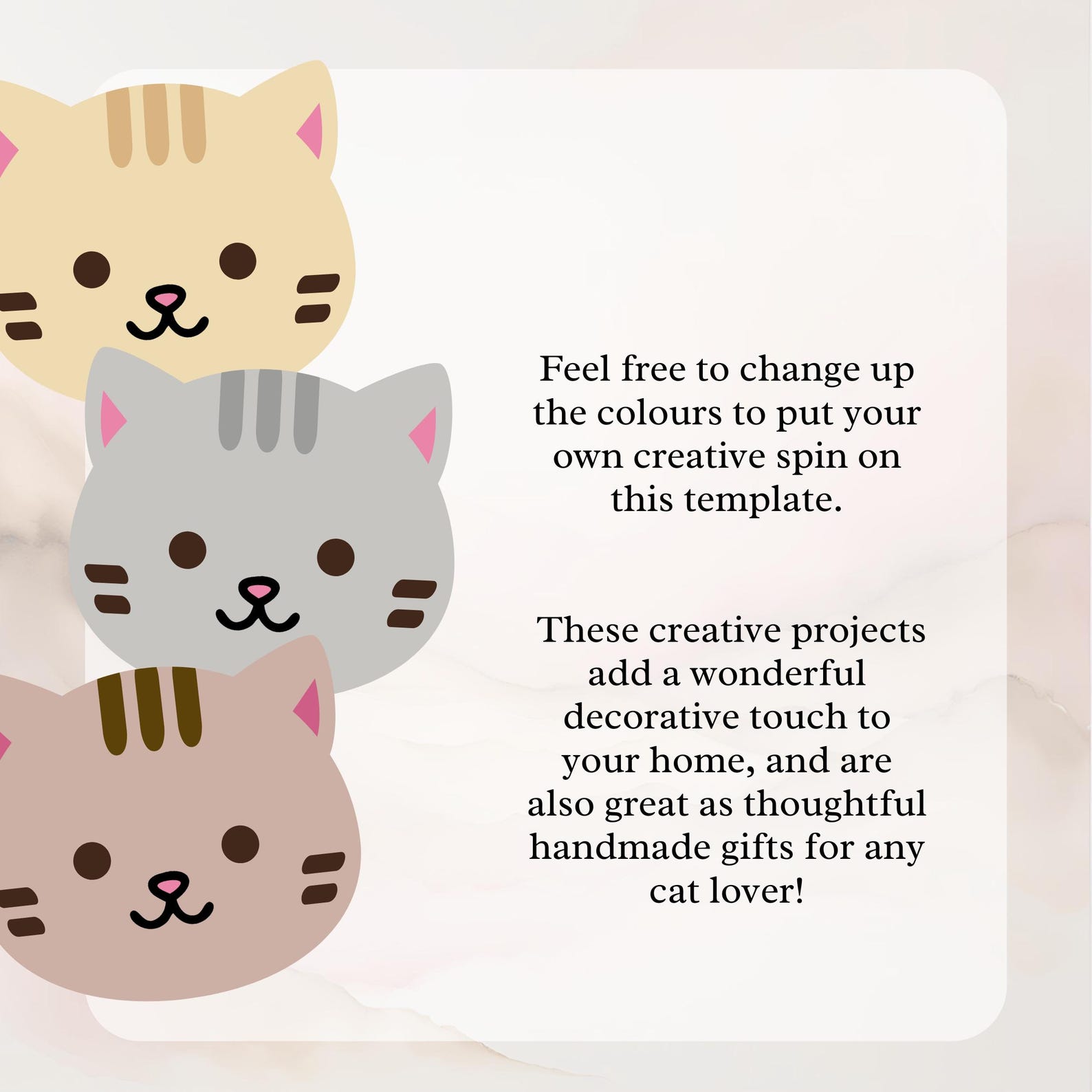 Cat Punch Needle Template Cat Mug Rug Pattern Face Cat Punch Needle ...