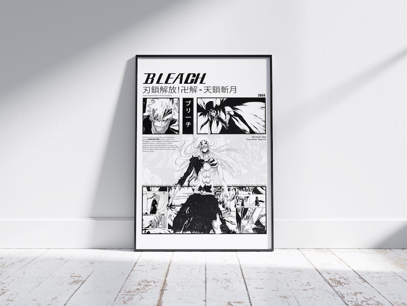 Bleach Anime Poster: Ichigo Kurosaki Manga Art (digital Download) - Etsy