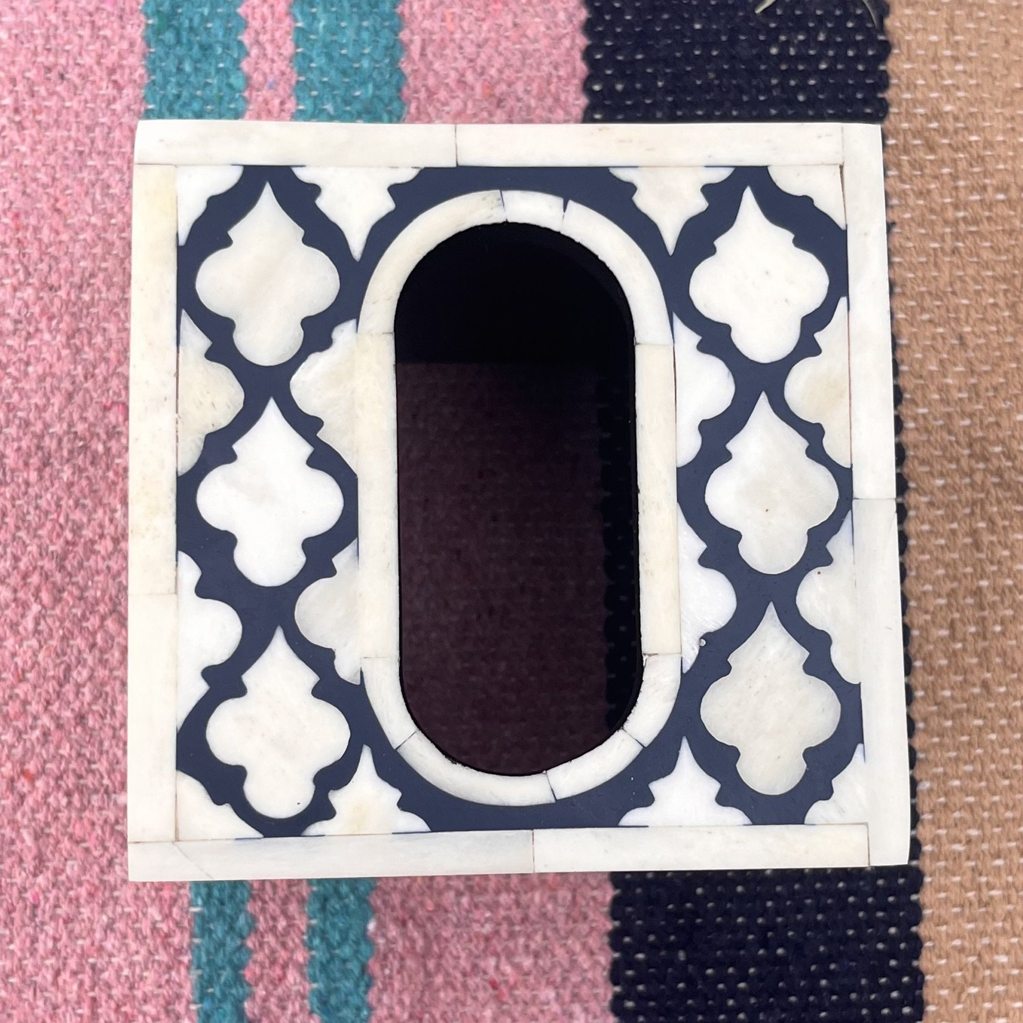 Handmade Bone Inlay Tissue Box - Etsy