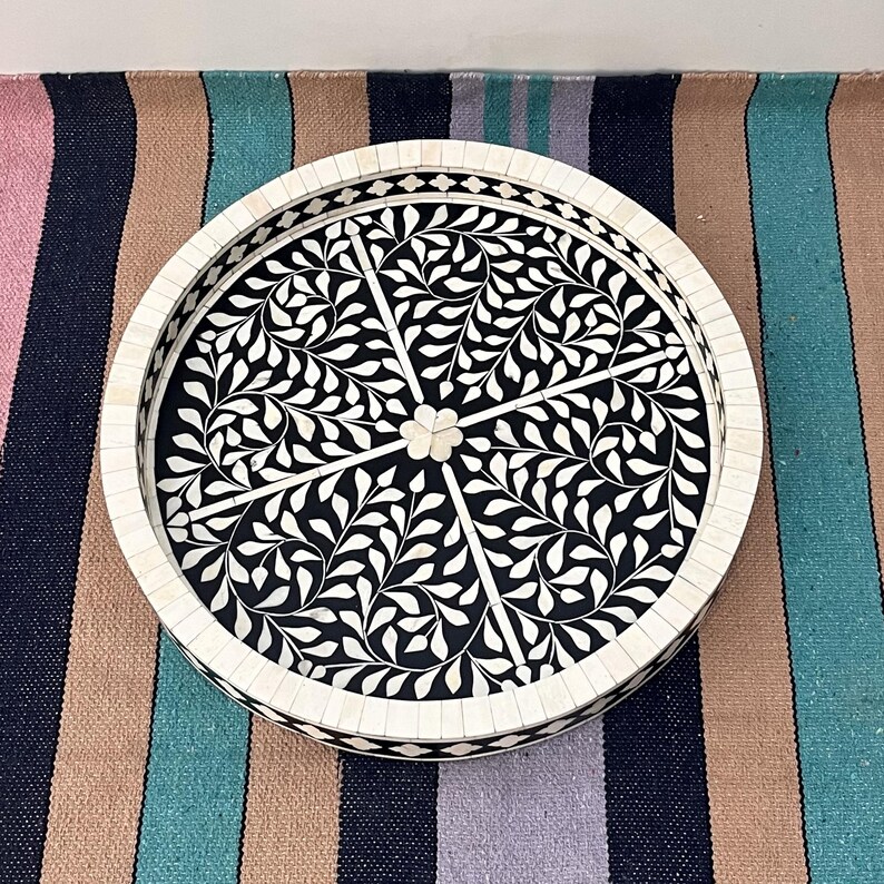 Handmade Bone Inlay Tray - Etsy