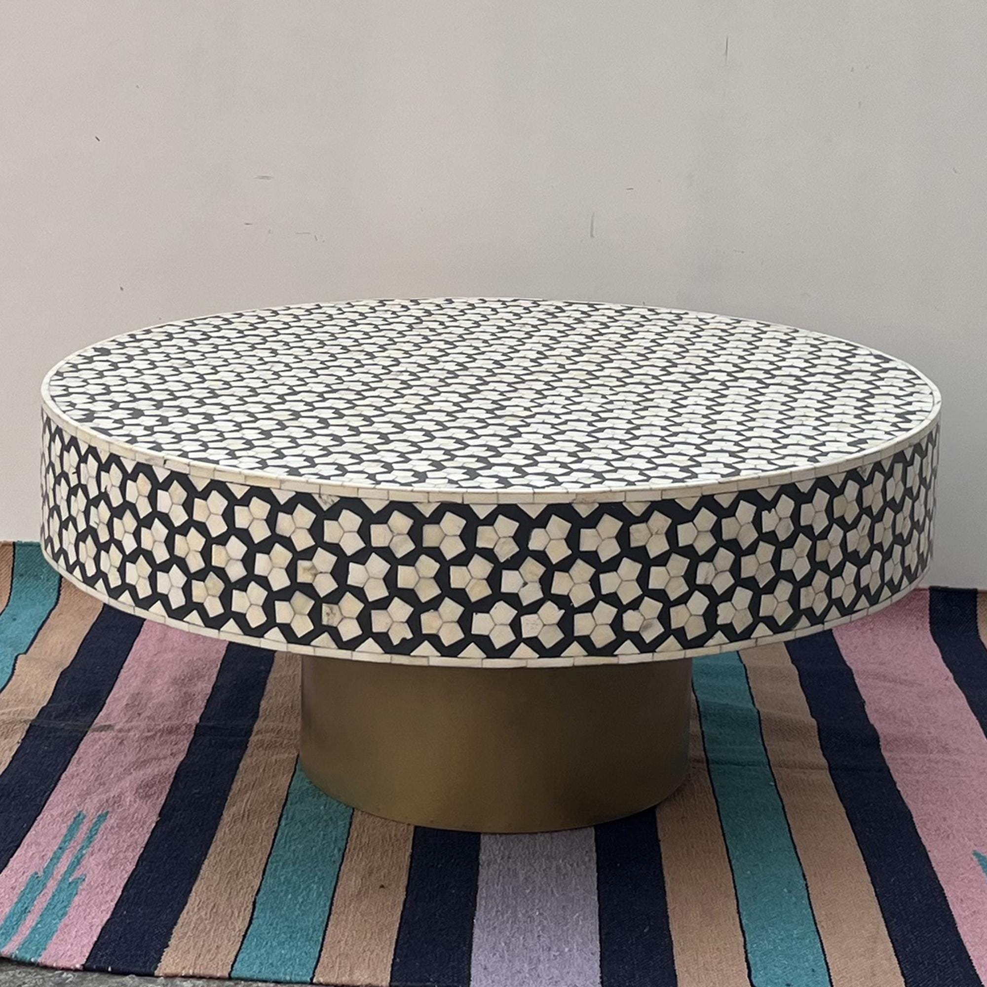 Handmade Bone Inlay Coffee Table - Etsy