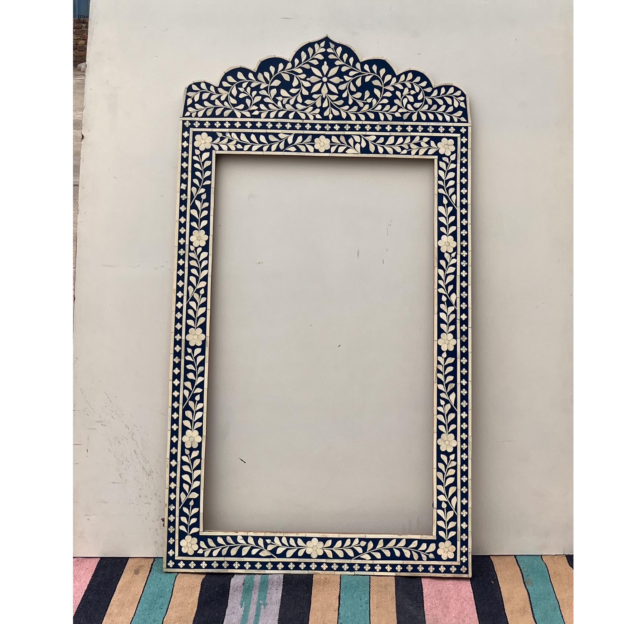 Handmade Bone Inlay Mirror Frame - Etsy