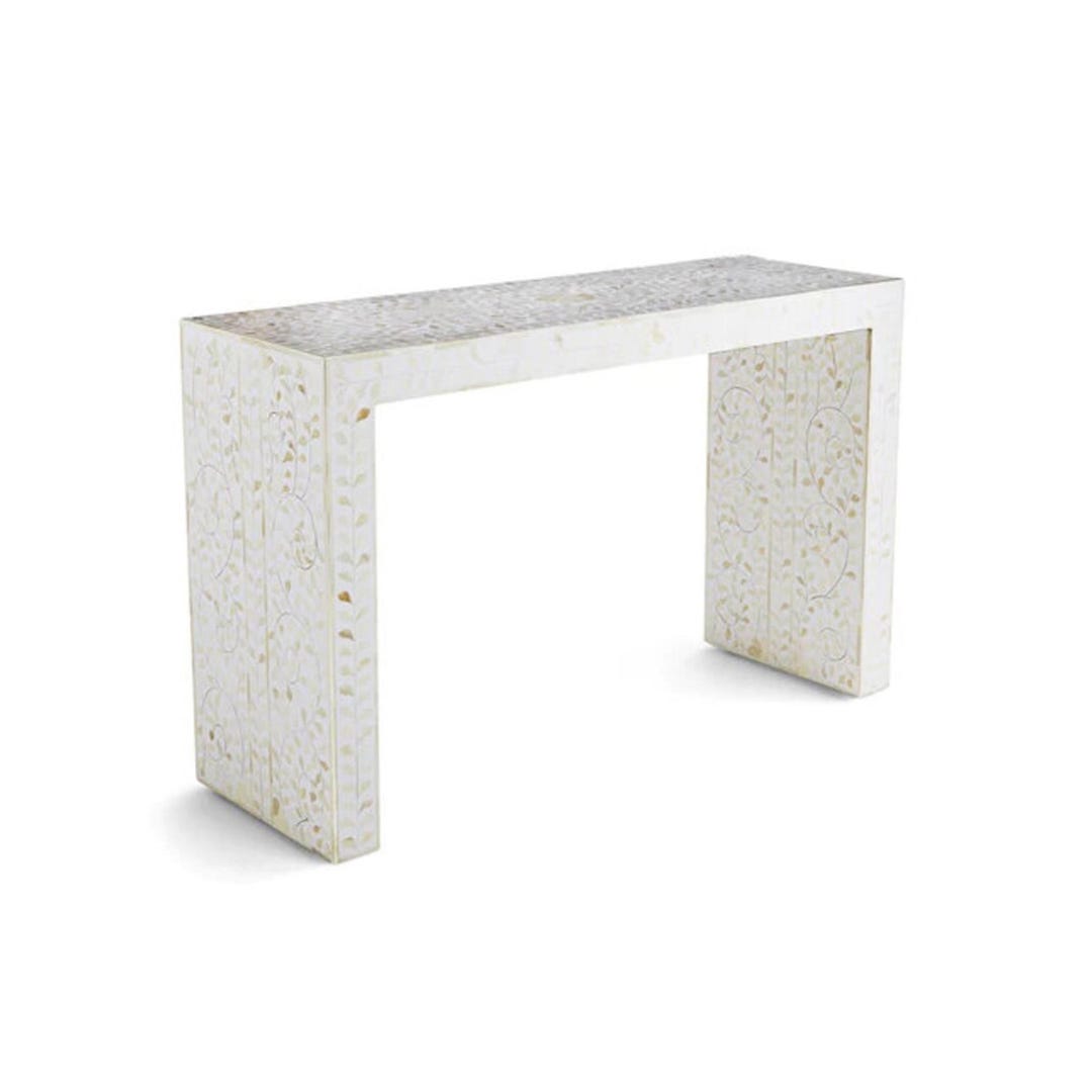 Handmade Bone Inlay Console Table - Etsy
