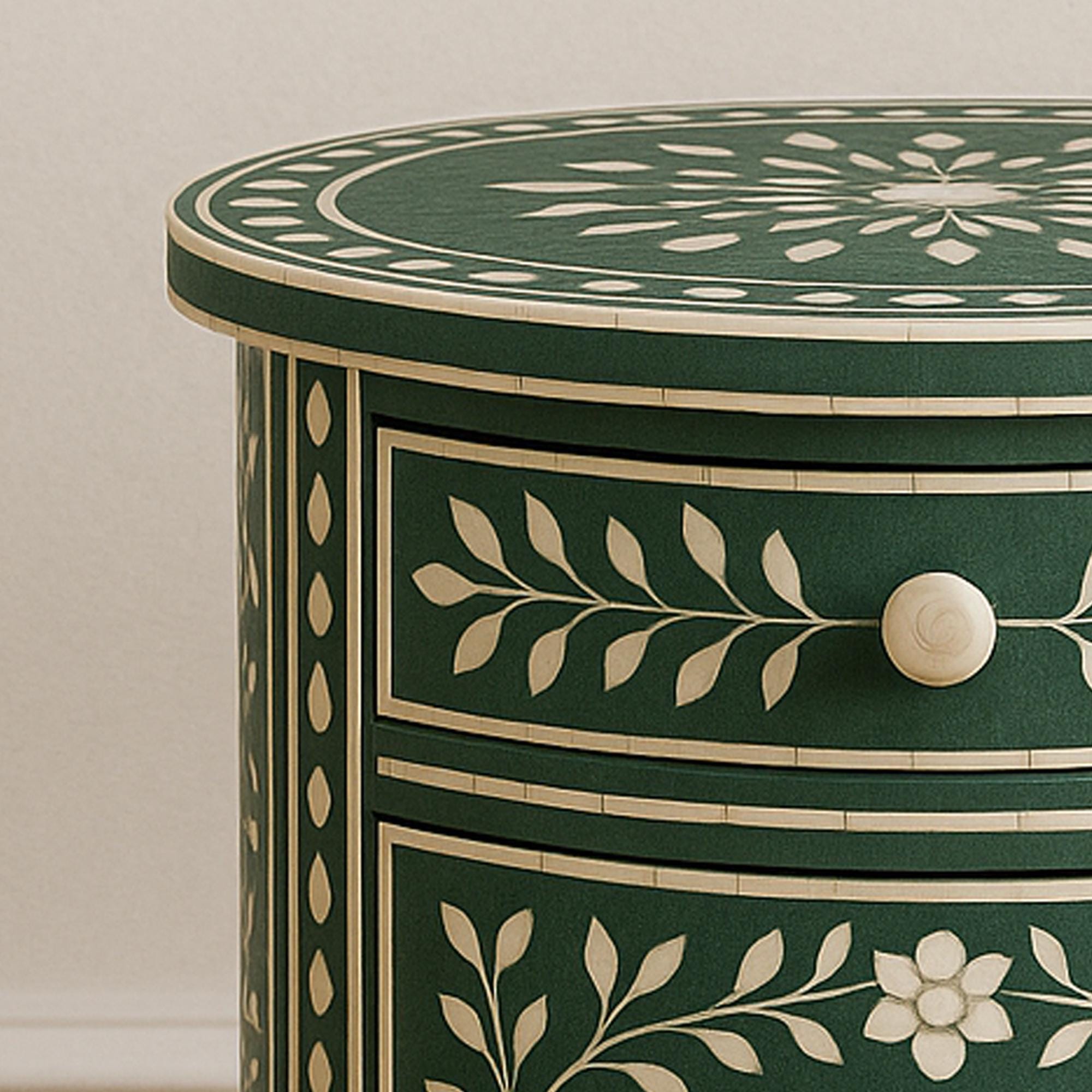 Handmade Bone Inlay Side End Table - Etsy