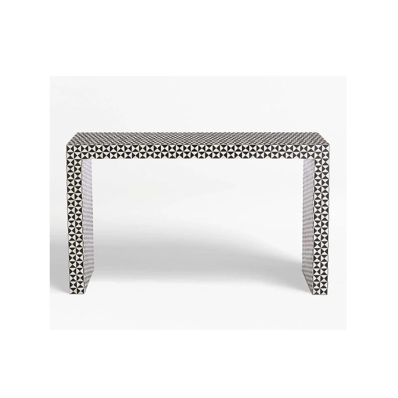 Handmade Bone Inlay Console Table - Etsy