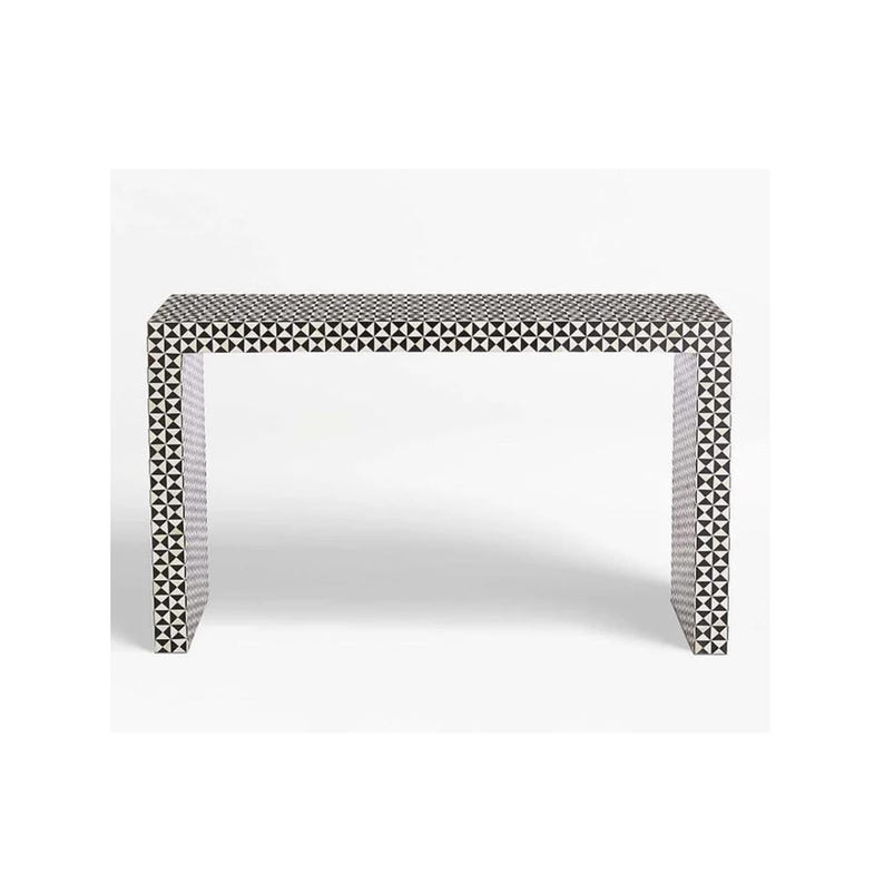 Handmade Bone Inlay Console Table - Etsy