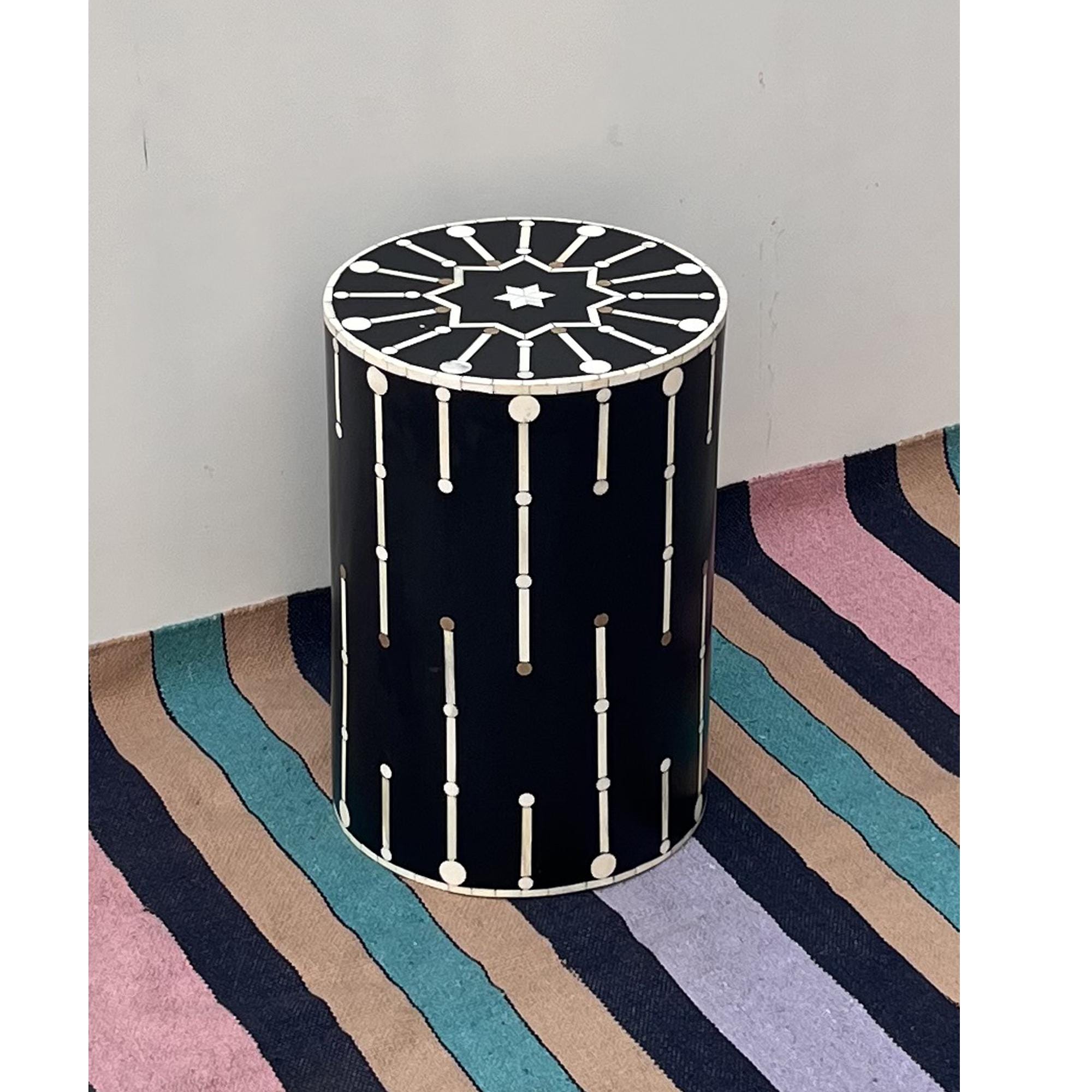 Handmade Bone Inlay Side End Table - Etsy