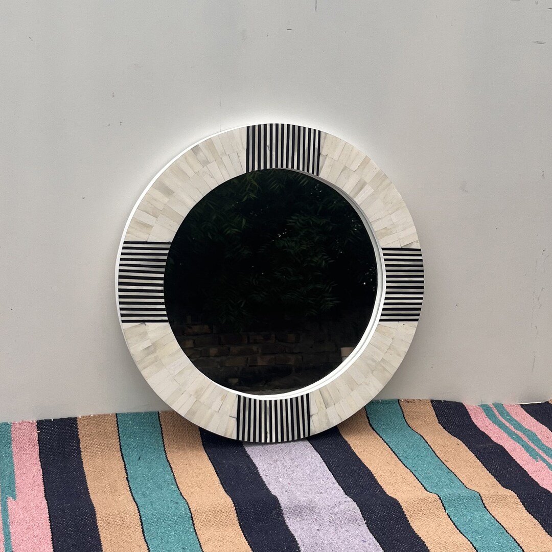 Handmade Bone Inlay Mirror Frame - Etsy