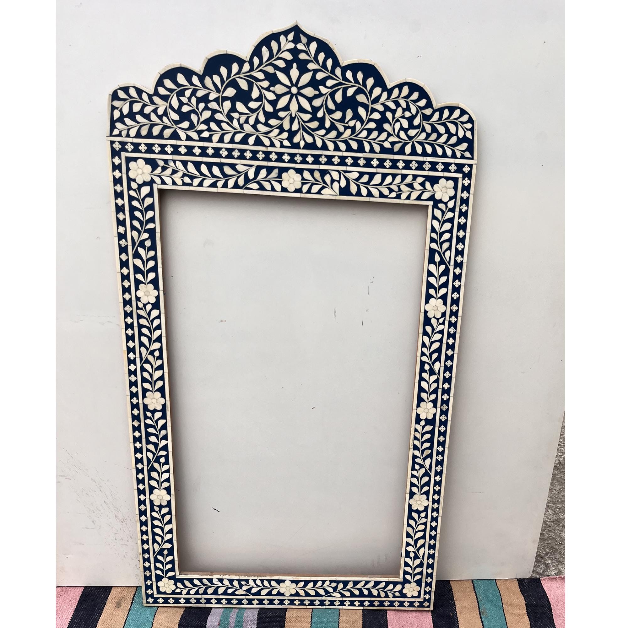 Handmade Bone Inlay Mirror Frame - Etsy