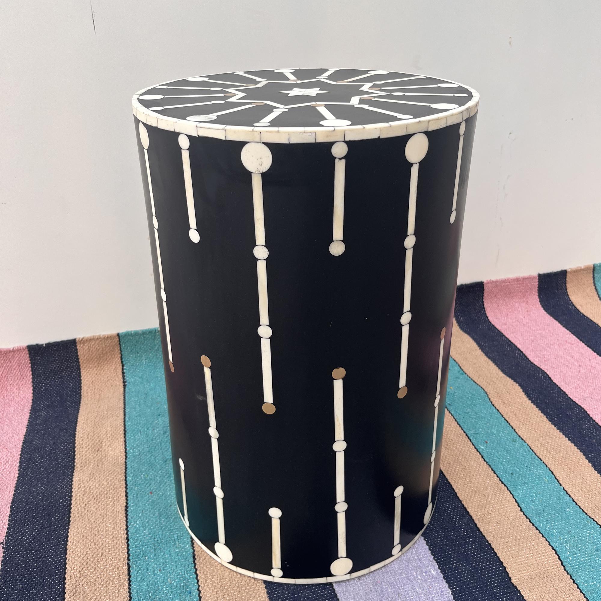 Handmade Bone Inlay Side End Table - Etsy