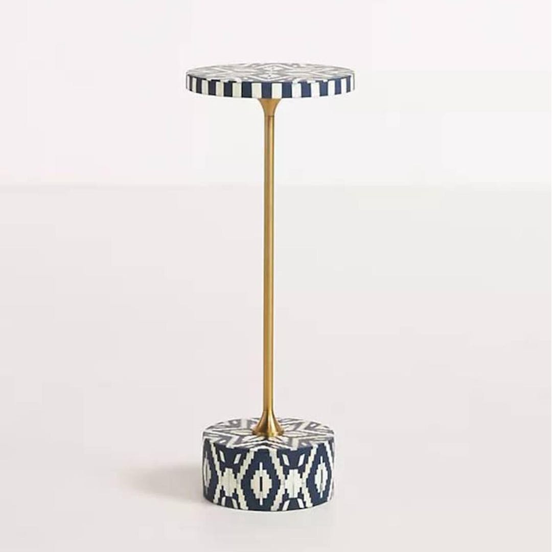 Handmade Bone Inlay Side End Table - Etsy
