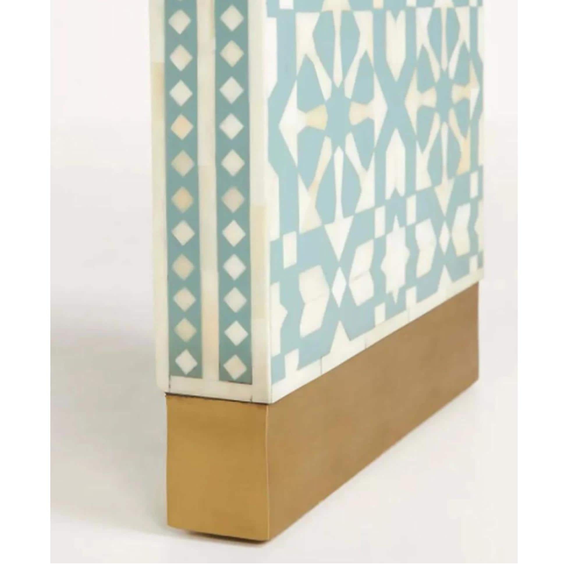 Handmade Bone Inlay Console Table - Etsy